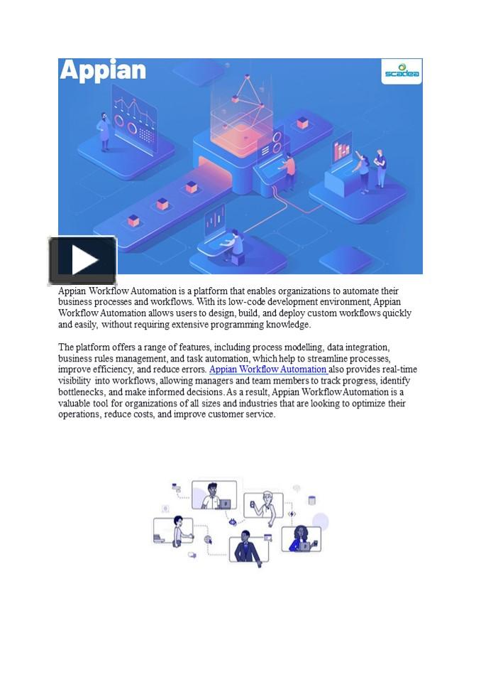 Steps to implement Appian Workflow Automation presentation | free to download