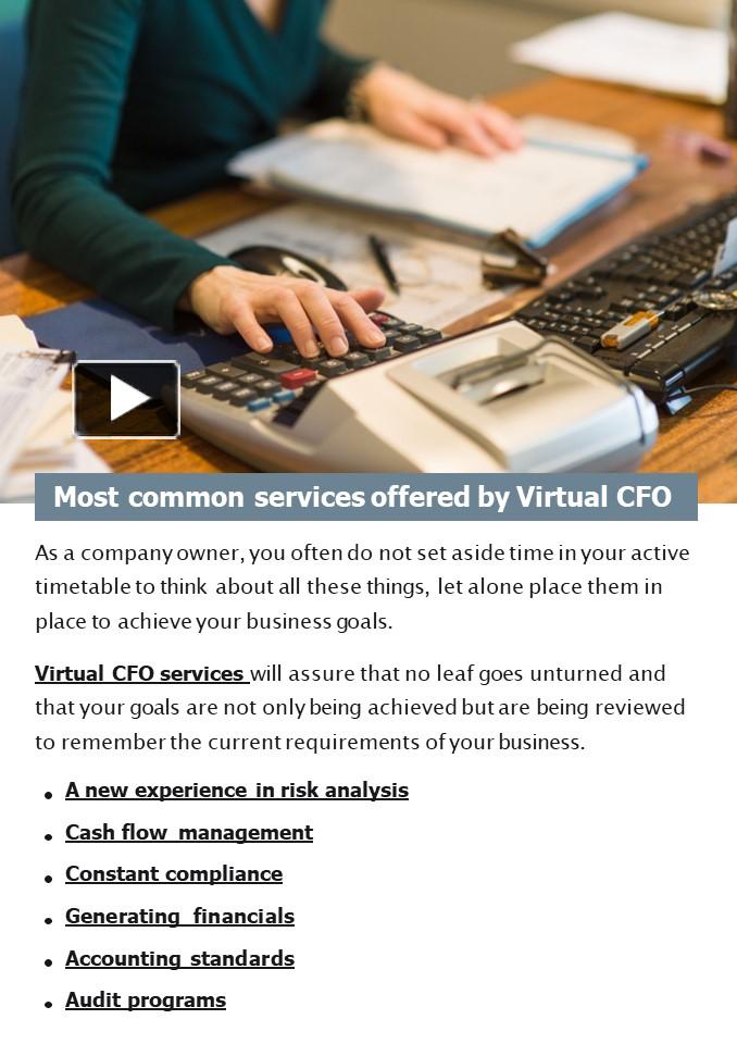 PPT – Most common services offered by Virtual CFO PowerPoint presentation | free to download ...