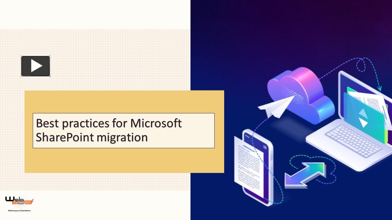 Ppt Best Practices For Microsoft Sharepoint Migration Powerpoint
