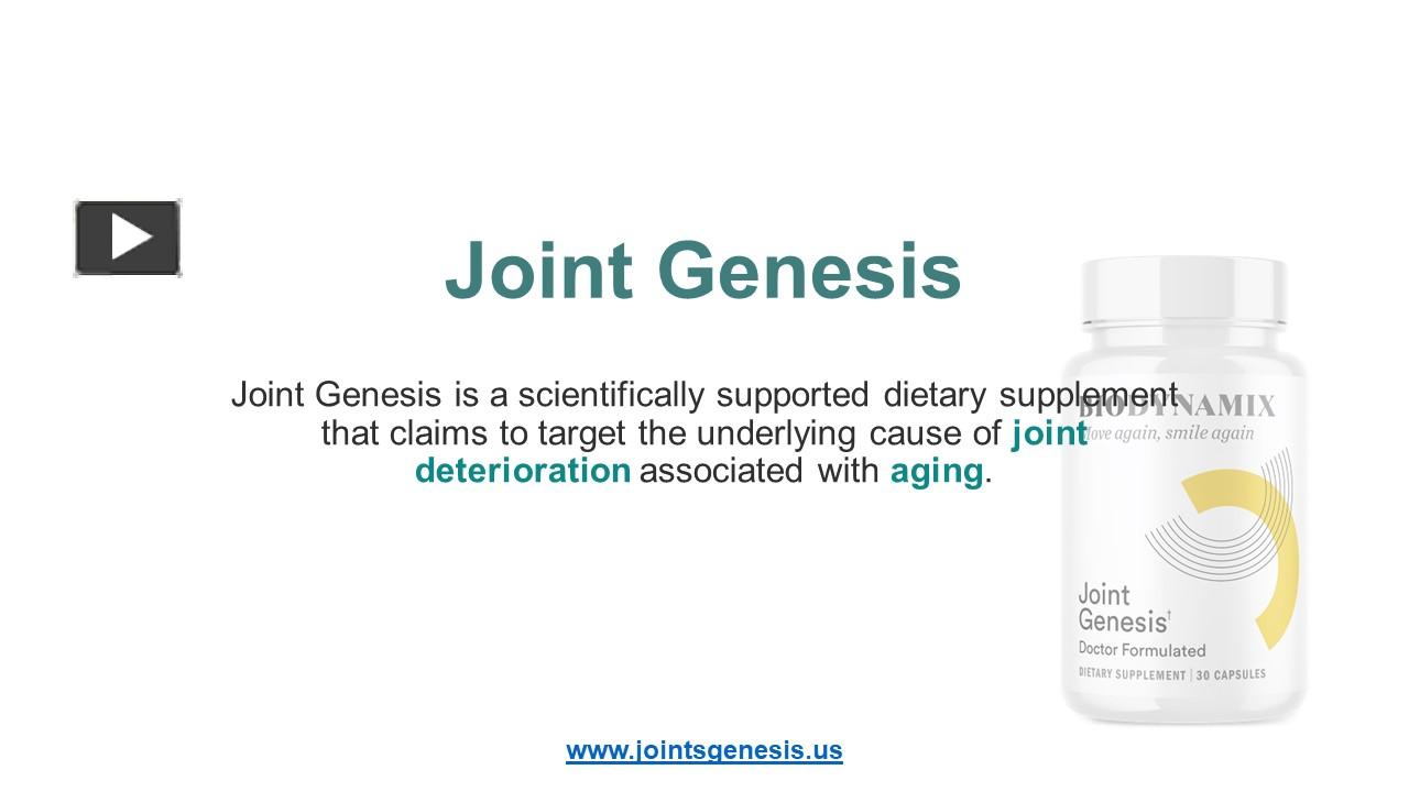 PPT – Unlock Optimal Joint Health with Joint Genesis - The Ultimate Solution PowerPoint ...