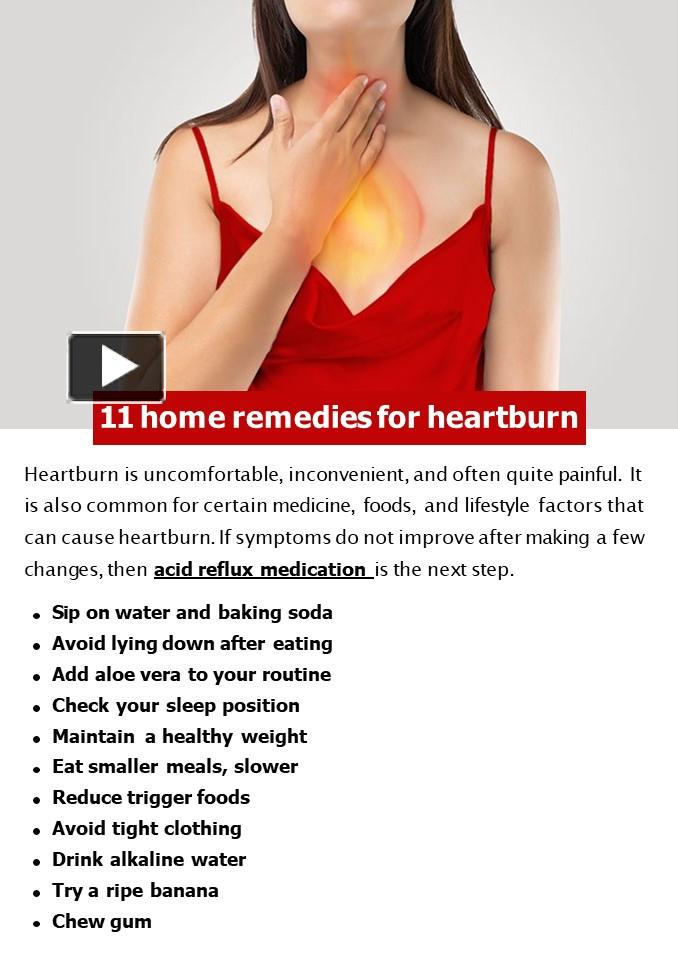 PPT – 11 home remedies for heartburn PowerPoint presentation | free to download - id: 968dd1-ZjJkN