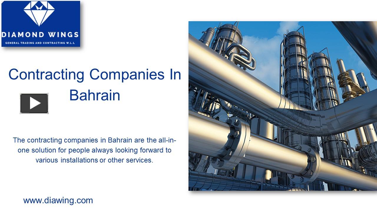 PPT – Contracting Companies In Bahrain PowerPoint presentation | free ...