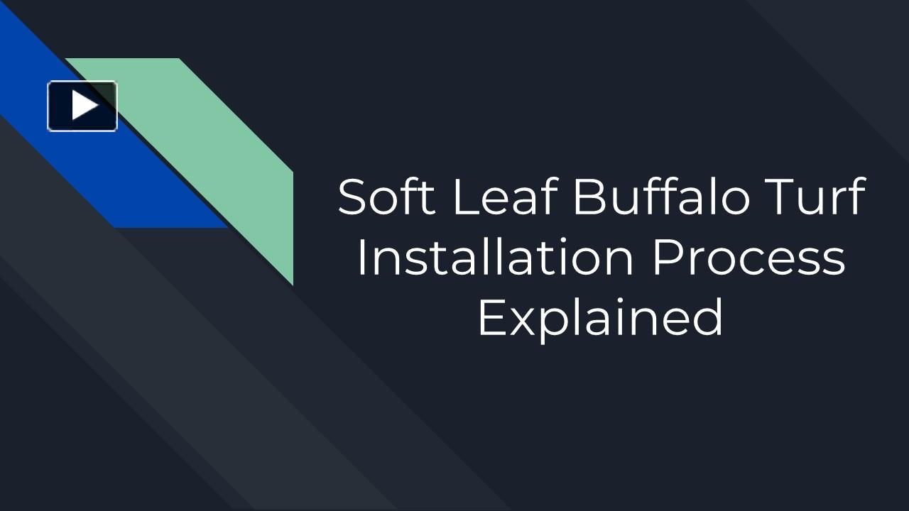 PPT – Soft Leaf Buffalo Turf Installation Process Explained PowerPoint presentation | free to ...