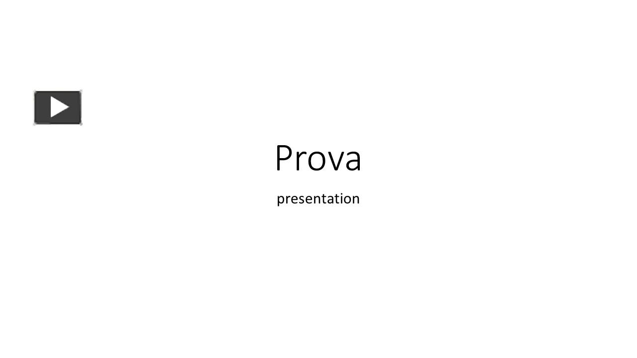 Prova presentation | free to download
