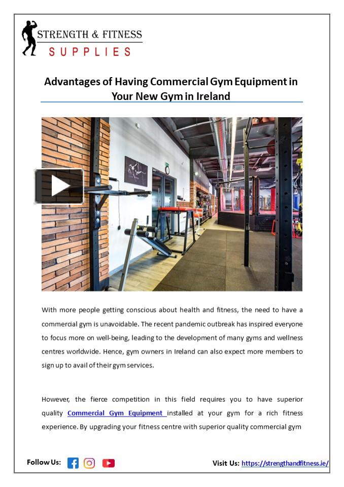 PPT – Advantages of Having Commercial Gym Equipment in Your New Gym in Ireland PowerPoint ...