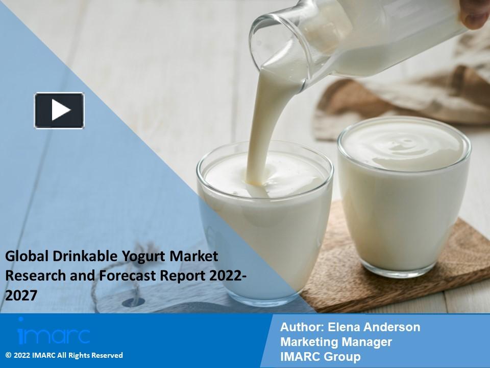PPT – Drinkable Yogurt Market Growth, Demand and Challenges of the Key Industry Players 2022 ...