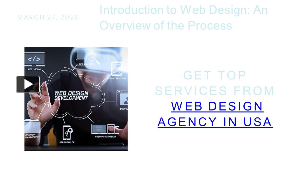 Ppt Introduction To Web Design An Overview Of The Process Powerpoint Presentation Free To