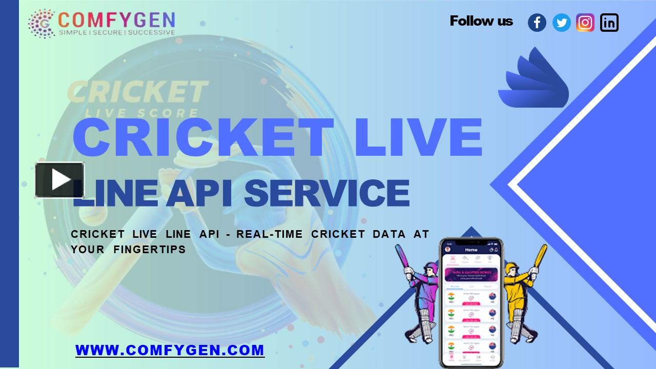 Cricket Live Line API Development Company presentation | free to download