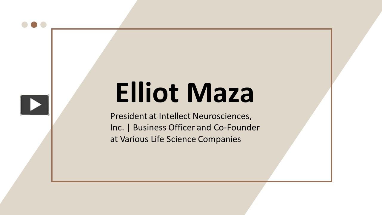 PPT – Elliot Maza - A Performance-driven Individual PowerPoint presentation | free to download ...