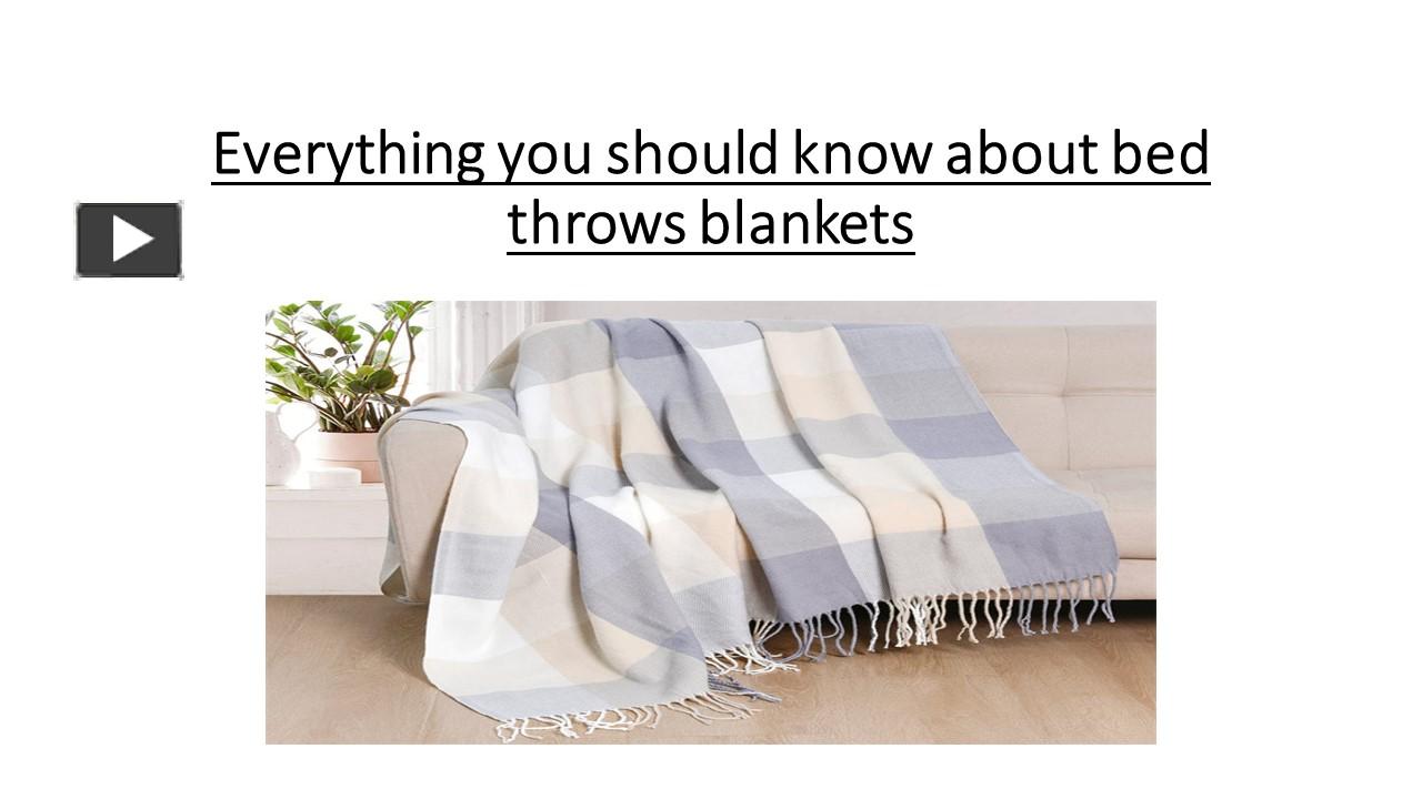 Everything you should know about bed throws blankets presentation | free to download