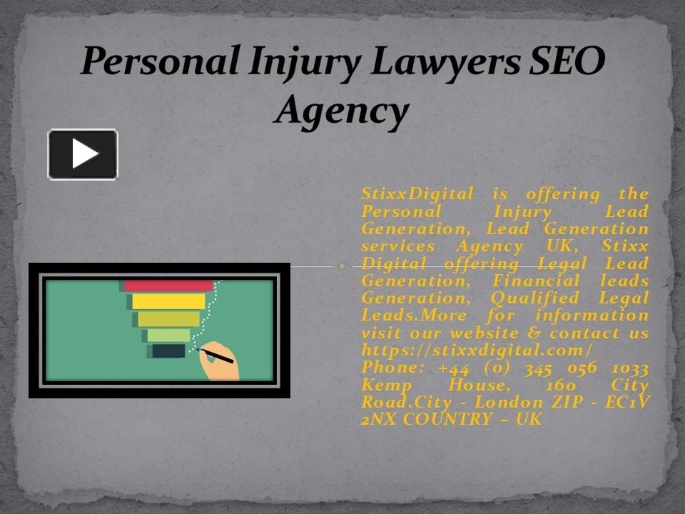 PPT – Personal Injury Lawyers SEO Agency PowerPoint presentation | free to download - id: 96a222 ...