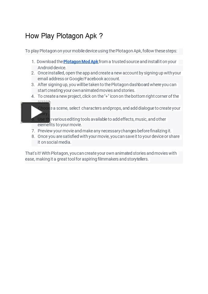 PPT – How Play Plotagon Apk PowerPoint presentation | free to download - id: 96a2b9-M2Y3Z