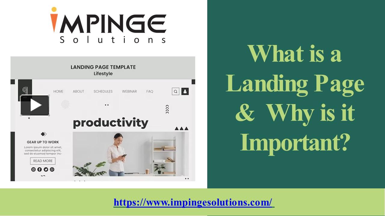 PPT – What is a Landing Page & Why is it Important? PowerPoint presentation | free to download ...