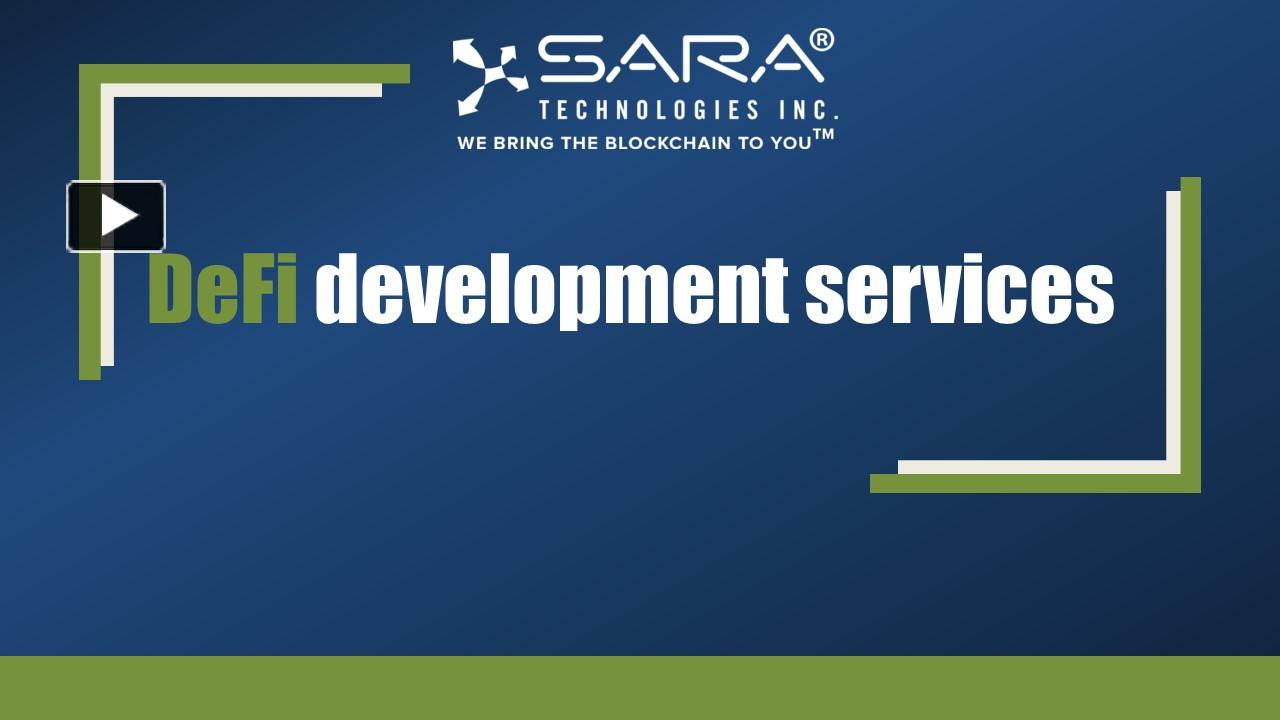 Efficient Defi Development services presentation | free to download
