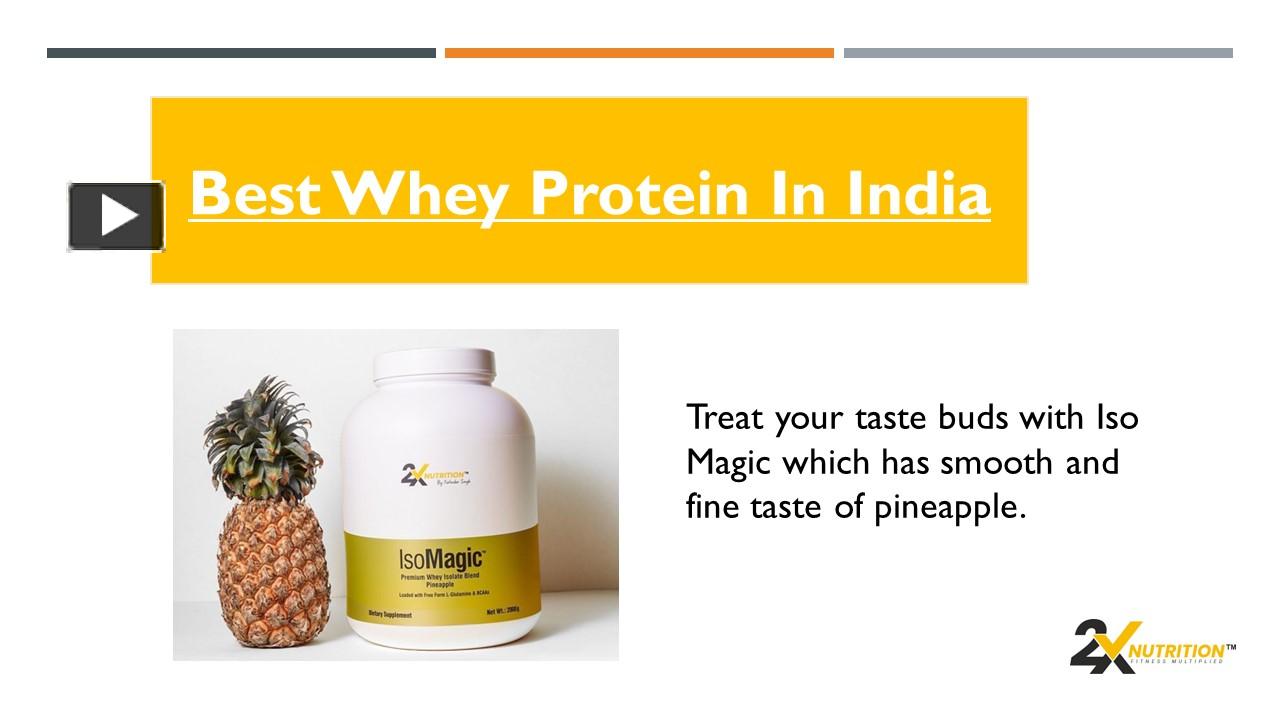 PPT – Best whey protein in India - 2xnutrition PowerPoint presentation | free to download - id ...