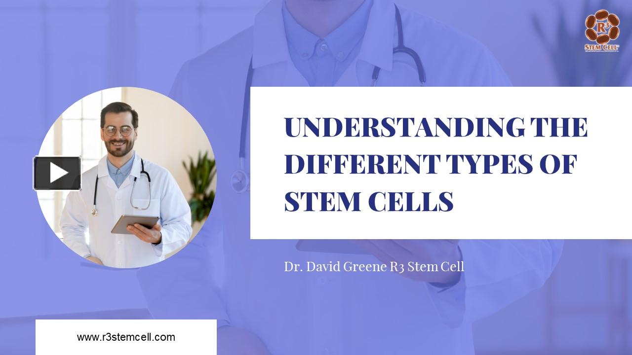 PPT – Dr David Greene R3 Stem Cell | Understanding the Different Types of Stem Cells PowerPoint ...