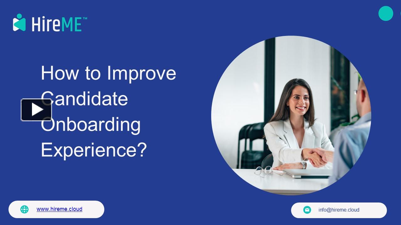 How to Improve Candidate Onboarding Experience? presentation | free to download