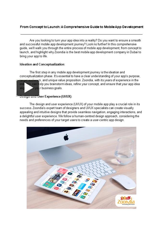 PPT – From Concept to Launch: A Comprehensive Guide to Mobile App Development PowerPoint ...