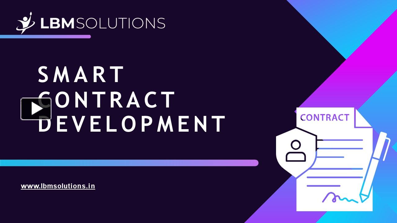 Uses of Smart Contract presentation | free to download