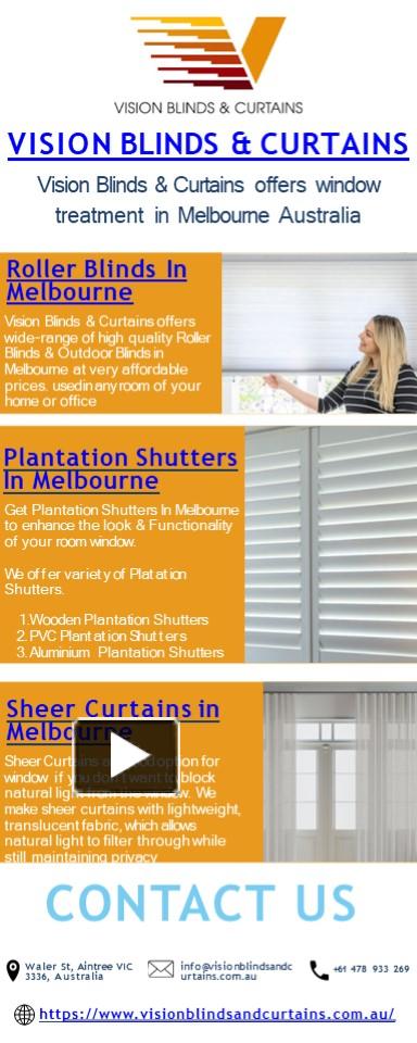PPT – Window blind and curtain Melbourne - Vision Blinds & Curtains PowerPoint presentation ...