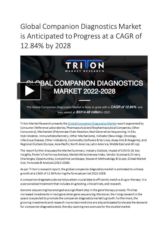 PPT – Global Companion Diagnostics Market | Global Opportunities PowerPoint presentation | free ...