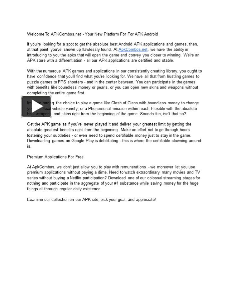 PPT – APK Apps and Games PowerPoint presentation | free to download - id: 96bcb0-ZTg1Y