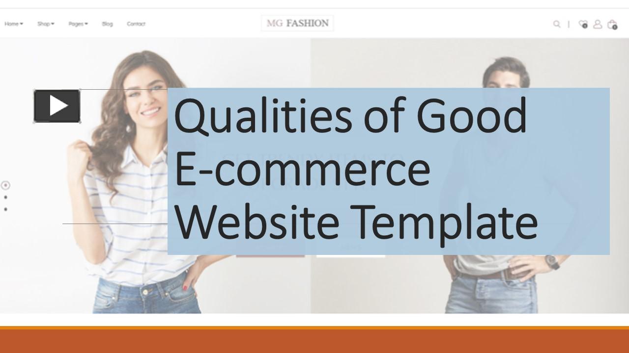 PPT – Qualities of good ecommerce HTML website template PowerPoint ...