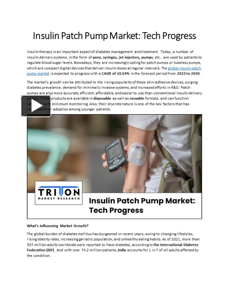 PPT – Insulin Patch Pump Market: Tech Progress PowerPoint presentation | free to download - id ...