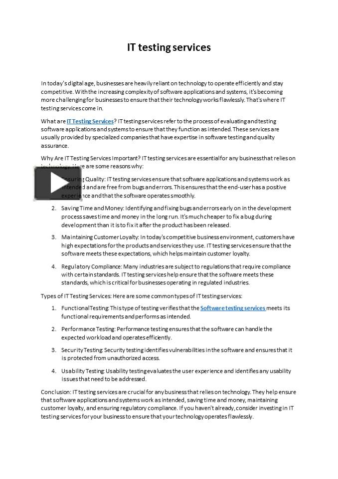 Ppt Software Testing Companies In Usa V2soft Powerpoint Presentation Free To Download Id 