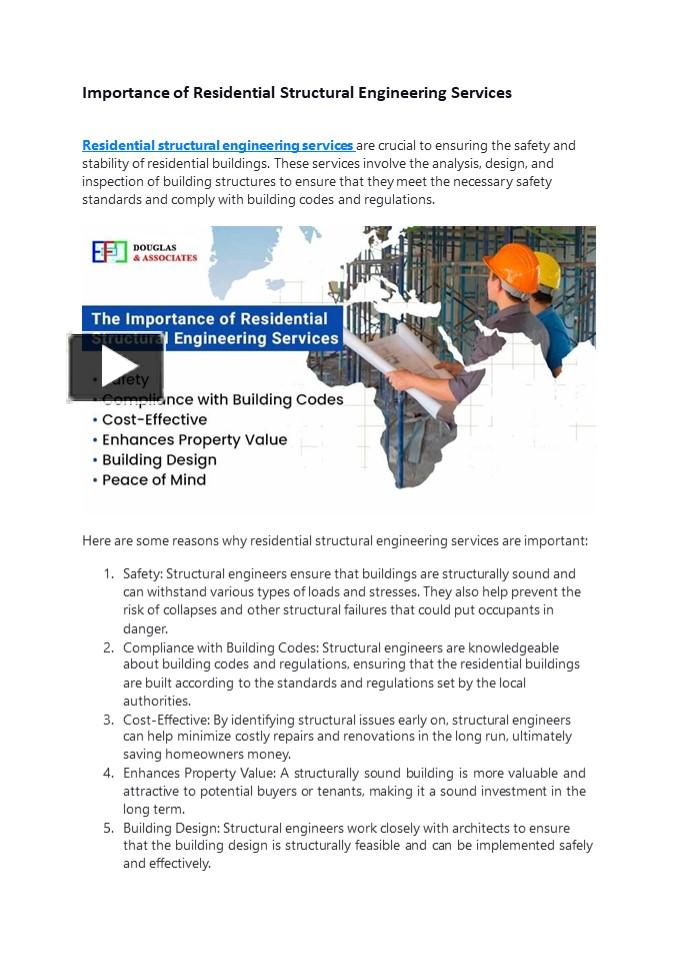 PPT – Importance of Residential Structural Engineering Services PowerPoint presentation | free ...