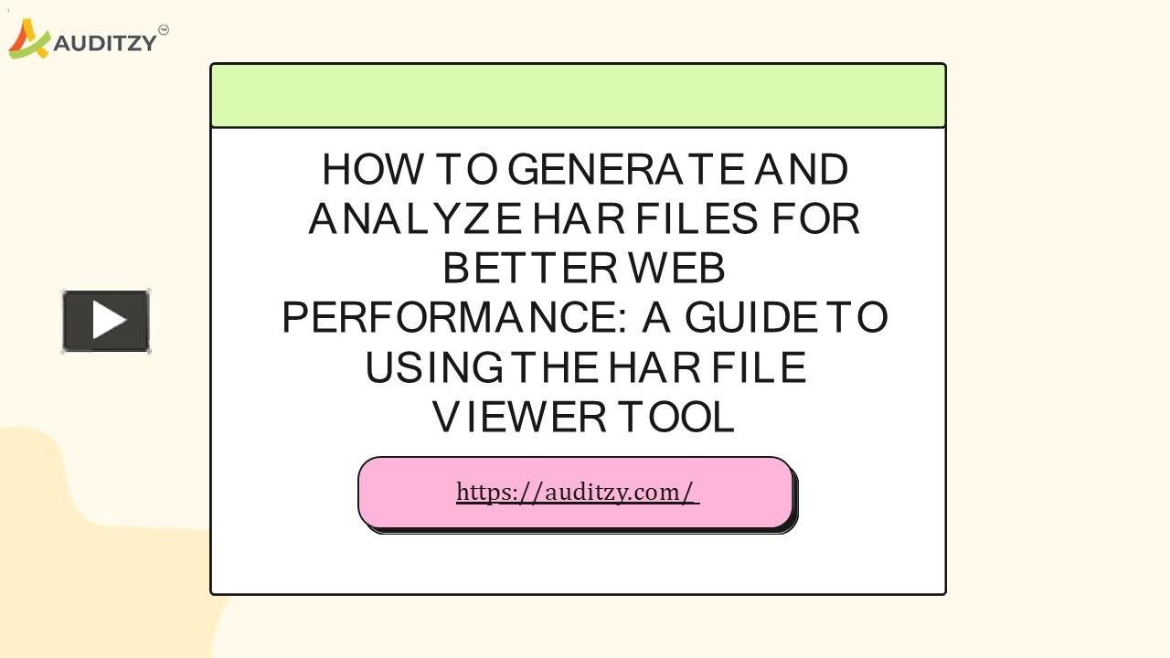 How to Generate and Analyze HAR Files for Better Web Performance: A Guide to Using the HAR File ...