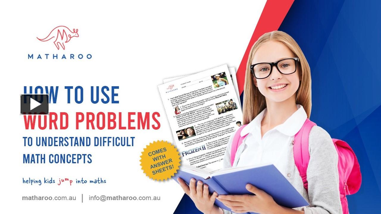 PPT – How To Use Word Problems To Understand Difficult Math Concepts PowerPoint presentation ...