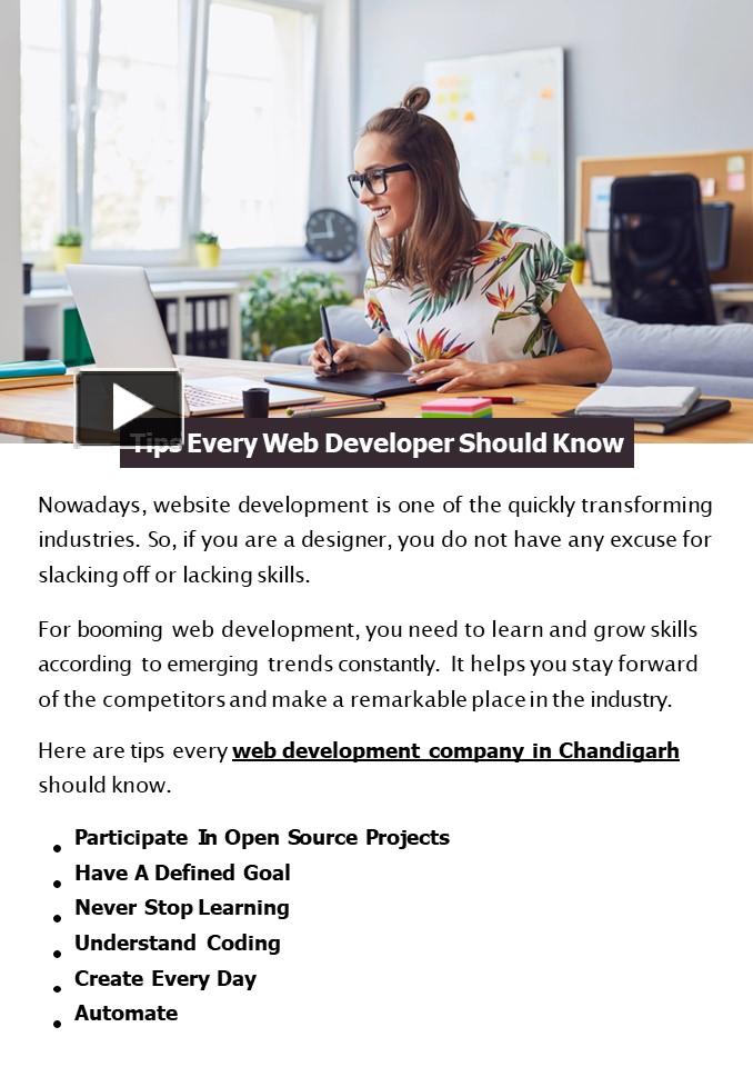 Tips Every Web Developer Should Know presentation | free to download
