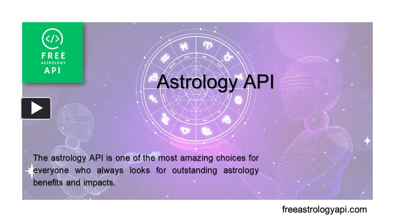 PPT – Astrology API PowerPoint presentation | free to download - id: 96ce9b-YjQ2Y