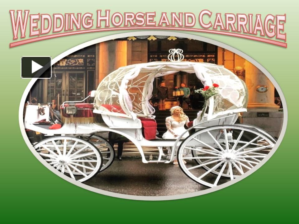 wedding horse and carriage presentation | free to download