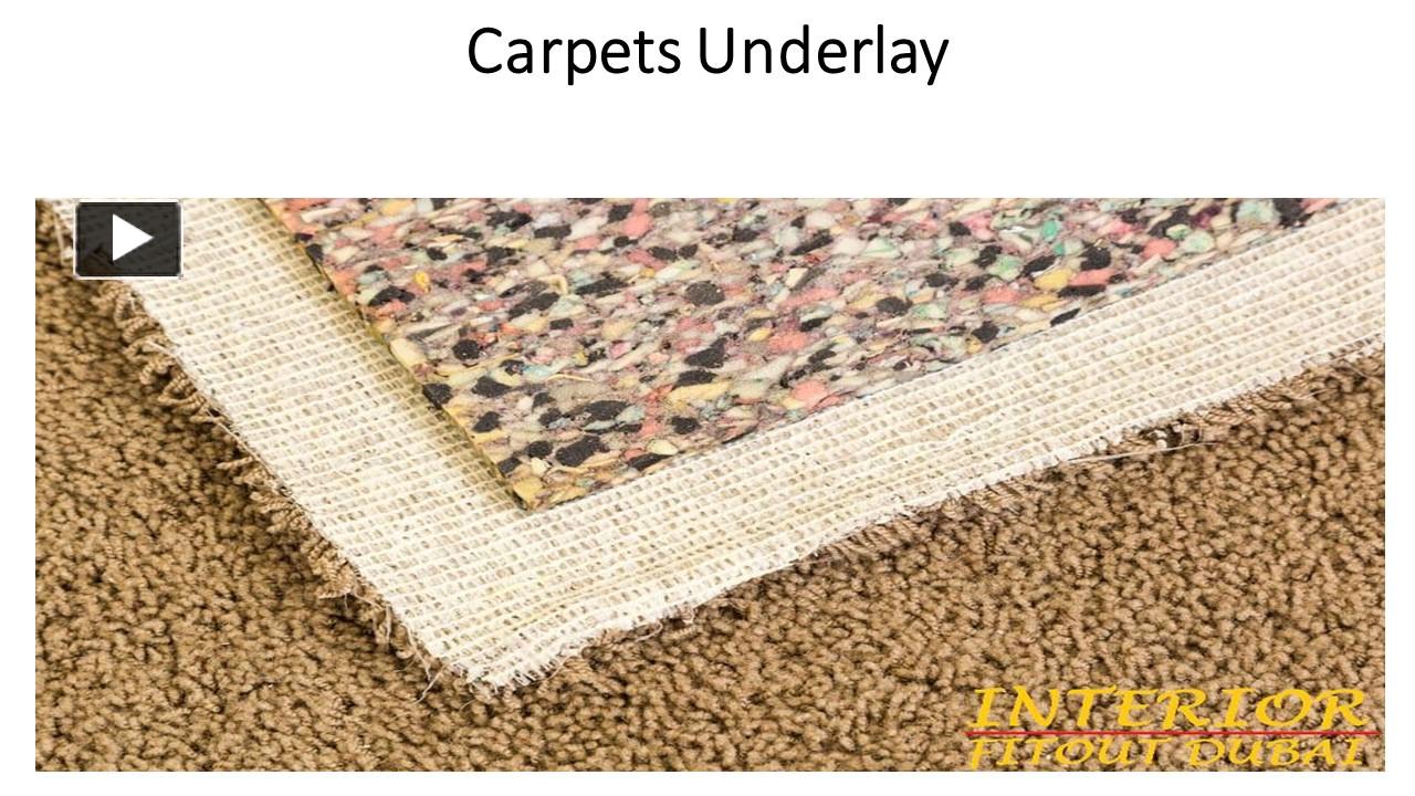 carpets underlay presentation | free to download