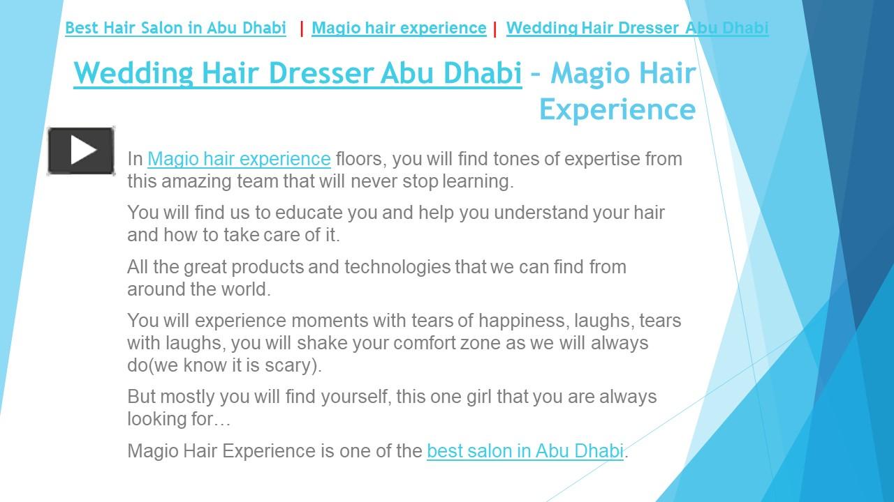 PPT – Wedding Hair Dresser Abu Dhabi - Magio PowerPoint presentation | free to download - id ...