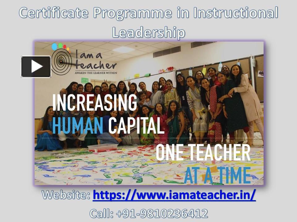 PPT – Certification Programme For Teachers | Courses For Teachers - IAAT PowerPoint presentation ...