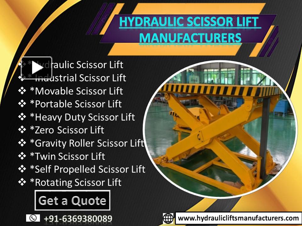 PPT – Hydraulic Scissor Lift Manufacturers | Industrial Scissor Lift | Portable Scissor Lift ...