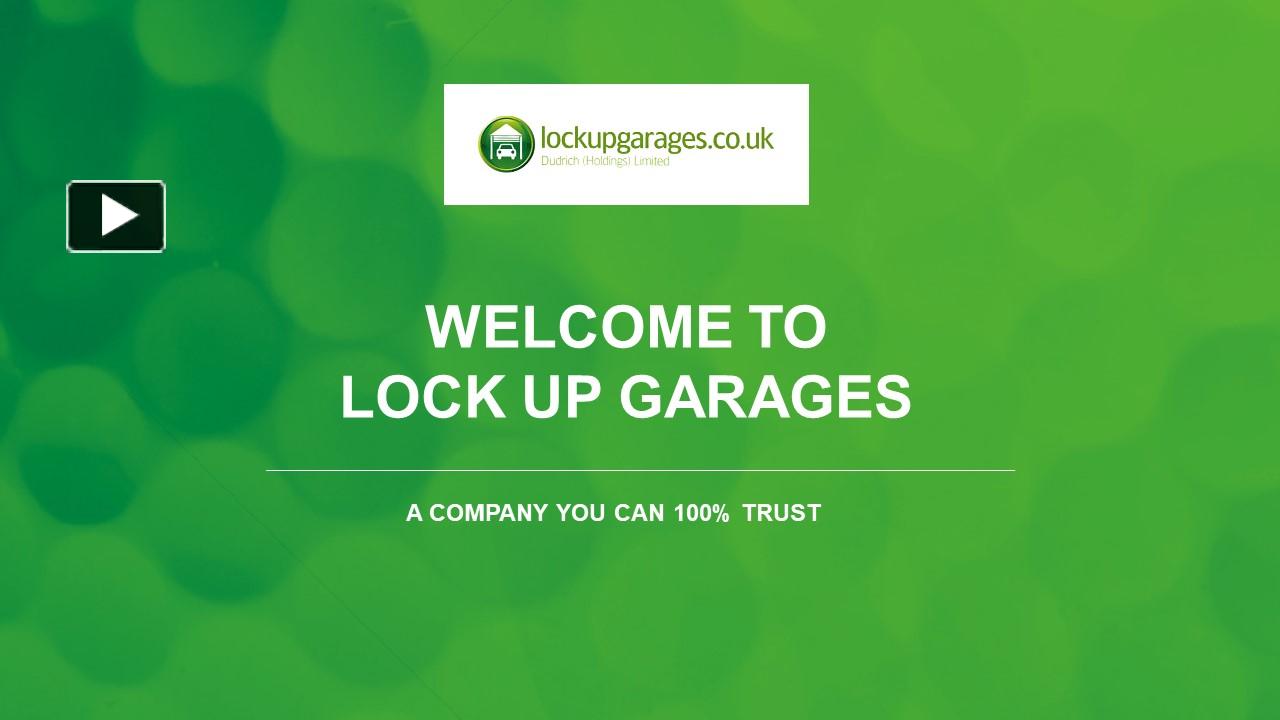 PPT – Garages To Rent, Rent A Garage, Garage Rental, Lock Up Garages Lock Up Garages PowerPoint ...