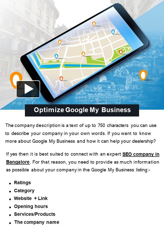 PPT – Optimize Google My Business PowerPoint presentation | free to download - id: 96d7b5-OWVmY