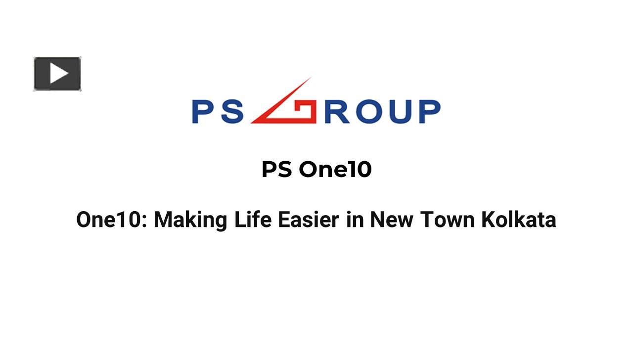 One10: Making Life Easier in New Town Kolkata presentation | free to download