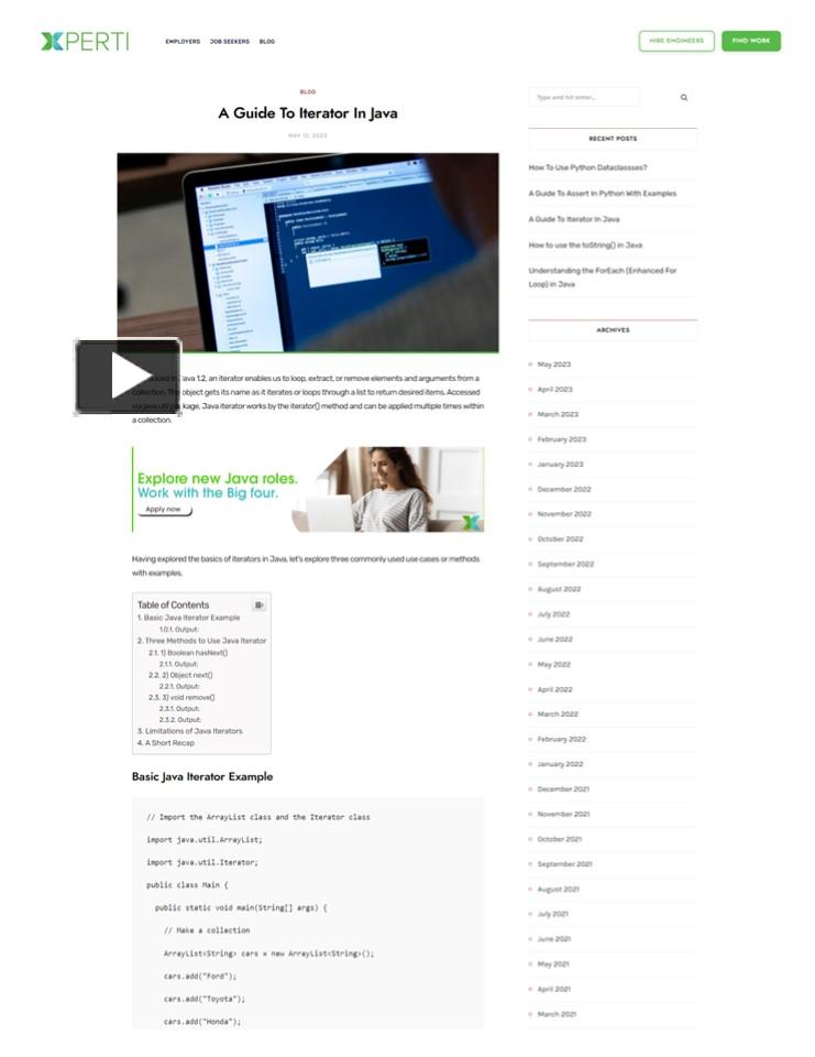 Ppt A Guide To Iterator In Java Powerpoint Presentation Free To