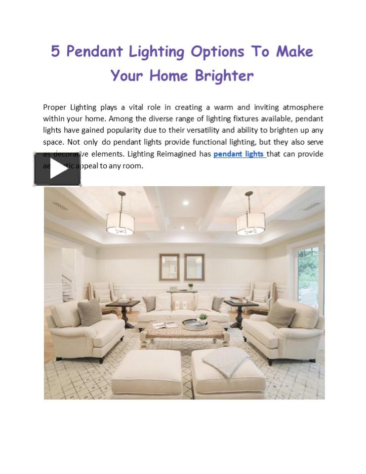 PPT – 5 Pendant Lighting Options To Make Your Home Brighter PowerPoint presentation | free to ...