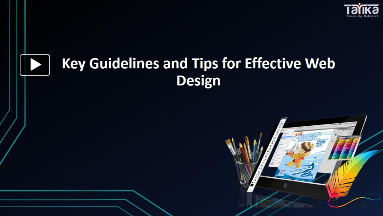 PPT – Key Guidelines and Tips for Effective Web Design PowerPoint presentation | free to ...