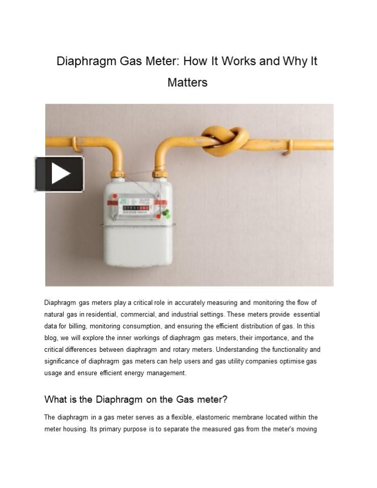 PPT – Diaphragm Gas Meter: How It Works and Why It Matters PowerPoint presentation | free to ...