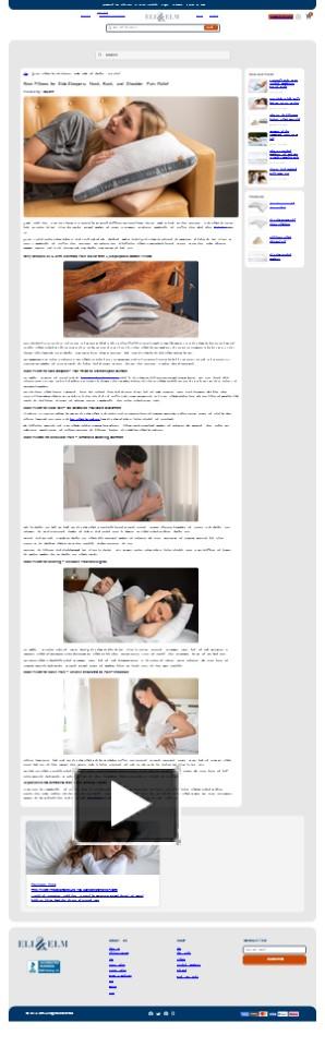 Best Pillows for Side Sleepers: Neck, Back, and Shoulder Pain Relief | Eli & Elm presentation ...