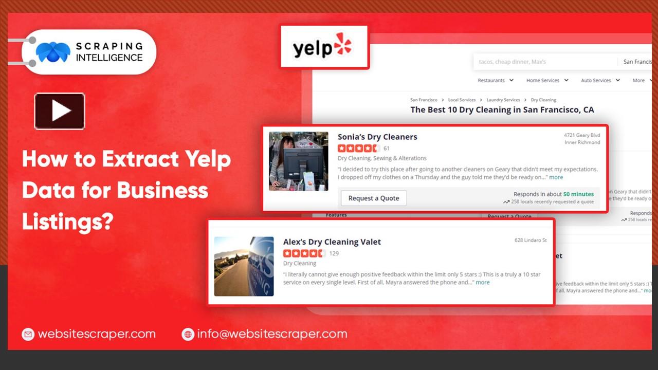 PPT – How To Extract Yelp Data For Business Listings? PowerPoint presentation | free to download ...