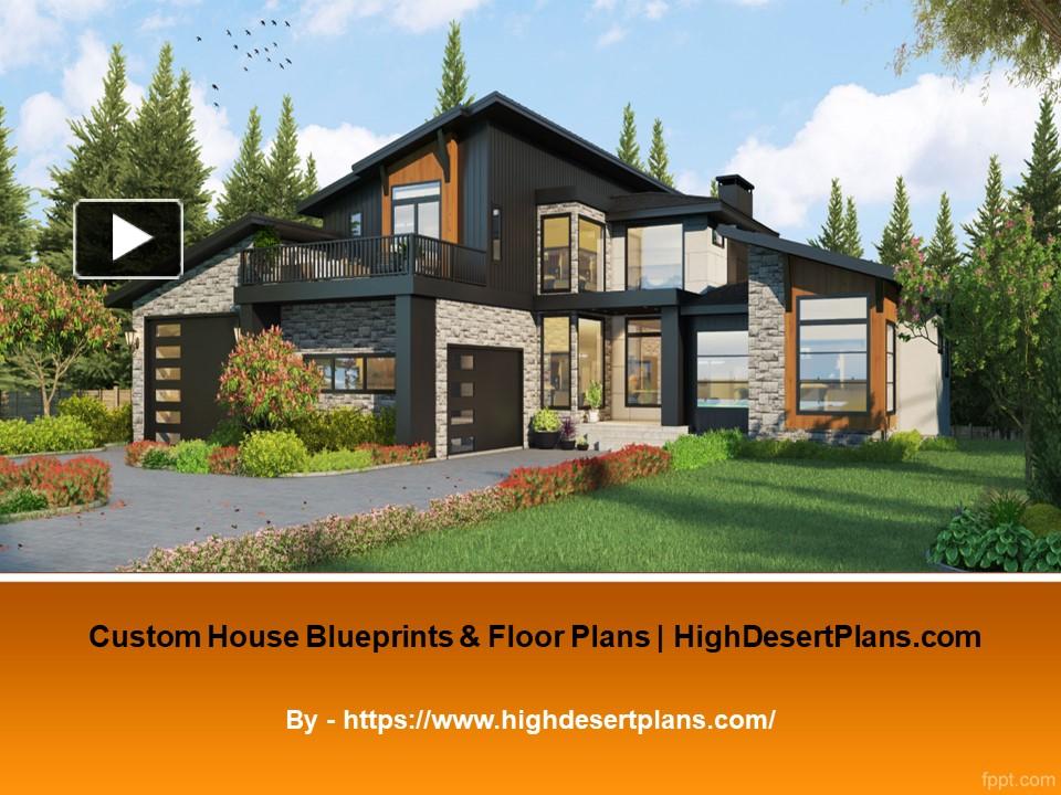Custom House Blueprints & Floor Plans presentation | free to download