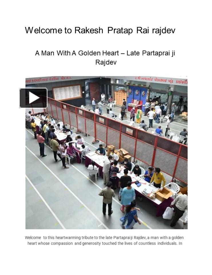 PPT – A Man With A Golden Heart – Late Partaprai ji Rajdev PowerPoint presentation | free to ...